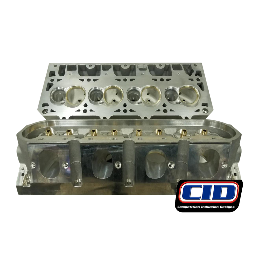 CID LS 12D Oval Port BE Cylinder Heads 4.125" Bore Std Exhaust Height ...